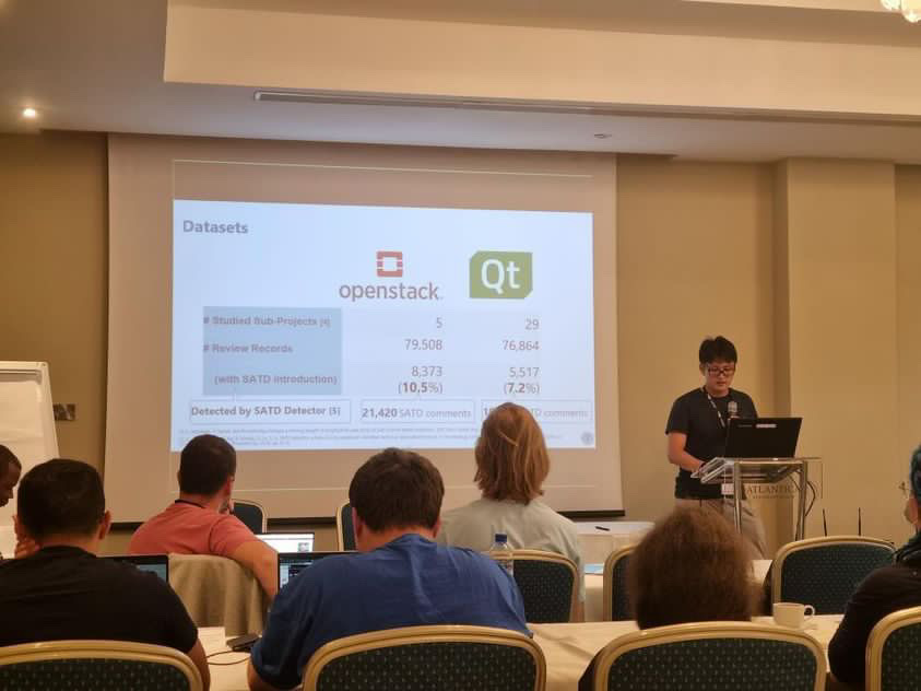 Assistant prof. Kashiwa's research presentation at ICSME 2022 | SDLab at NAIST