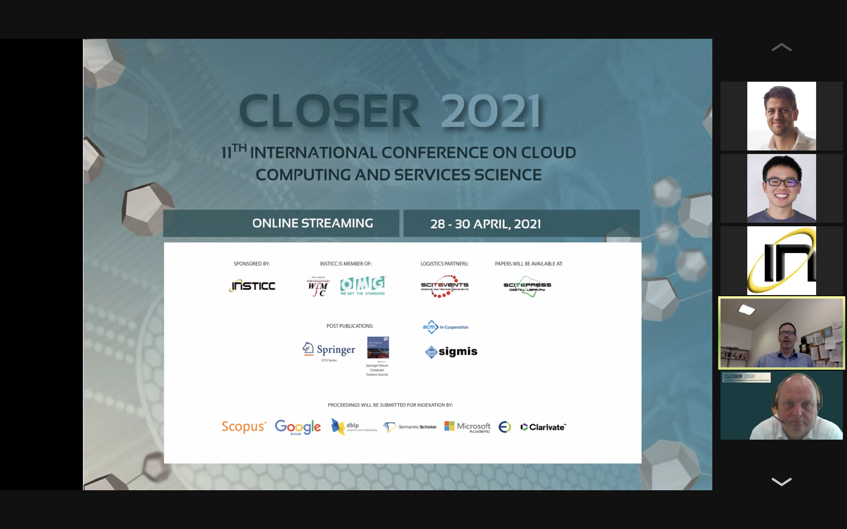 Mr. Guoqing Li's talk at CLOSER 2021 | SDLab at NAIST